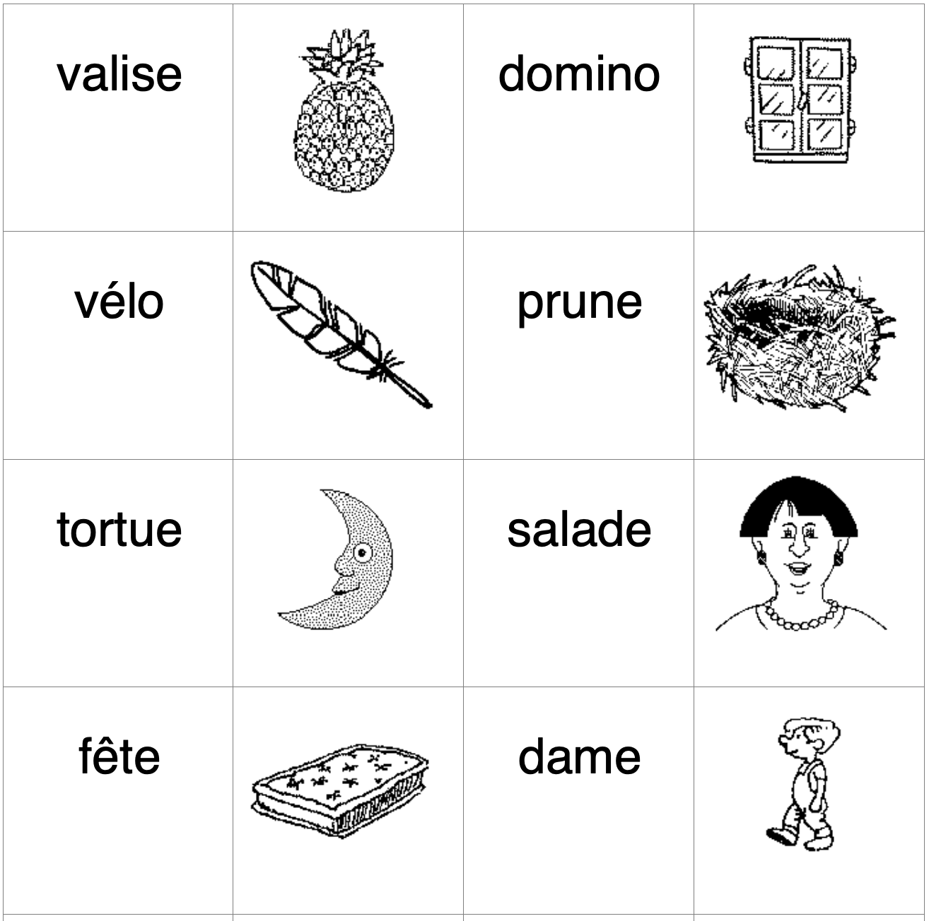 Dominos De Mots Enseignons be Dominos De Mots Enseignons be