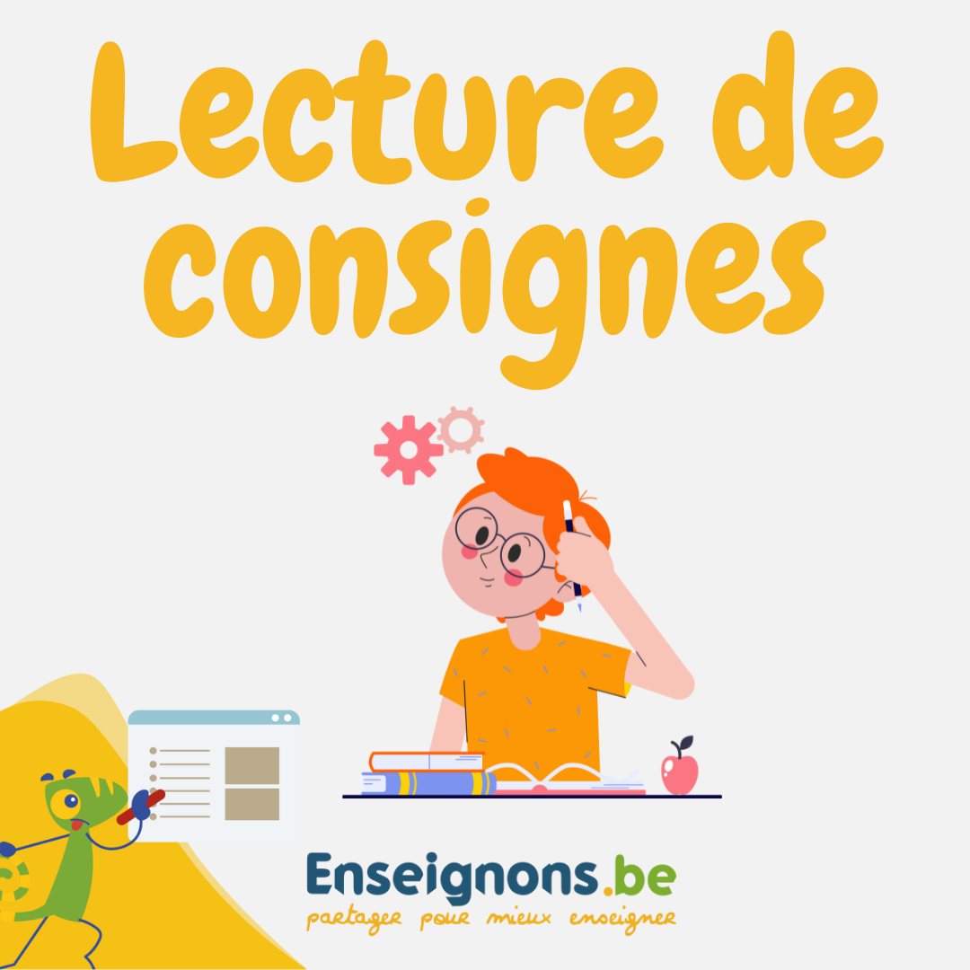 Lecture de consignes : exercices - Enseignons.be
